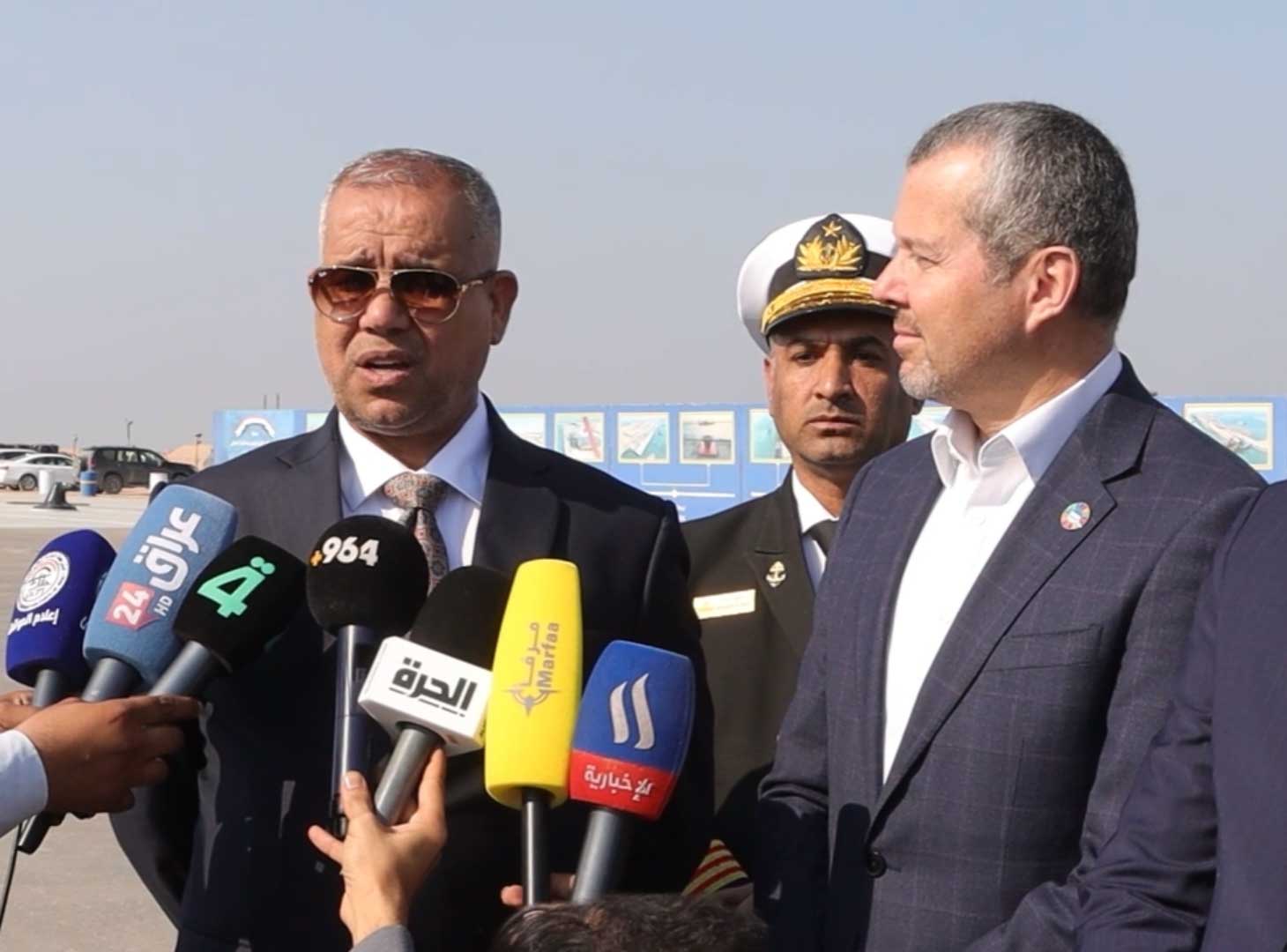 Joint Press Conference of the Director General of Iraqi Ports and the ...